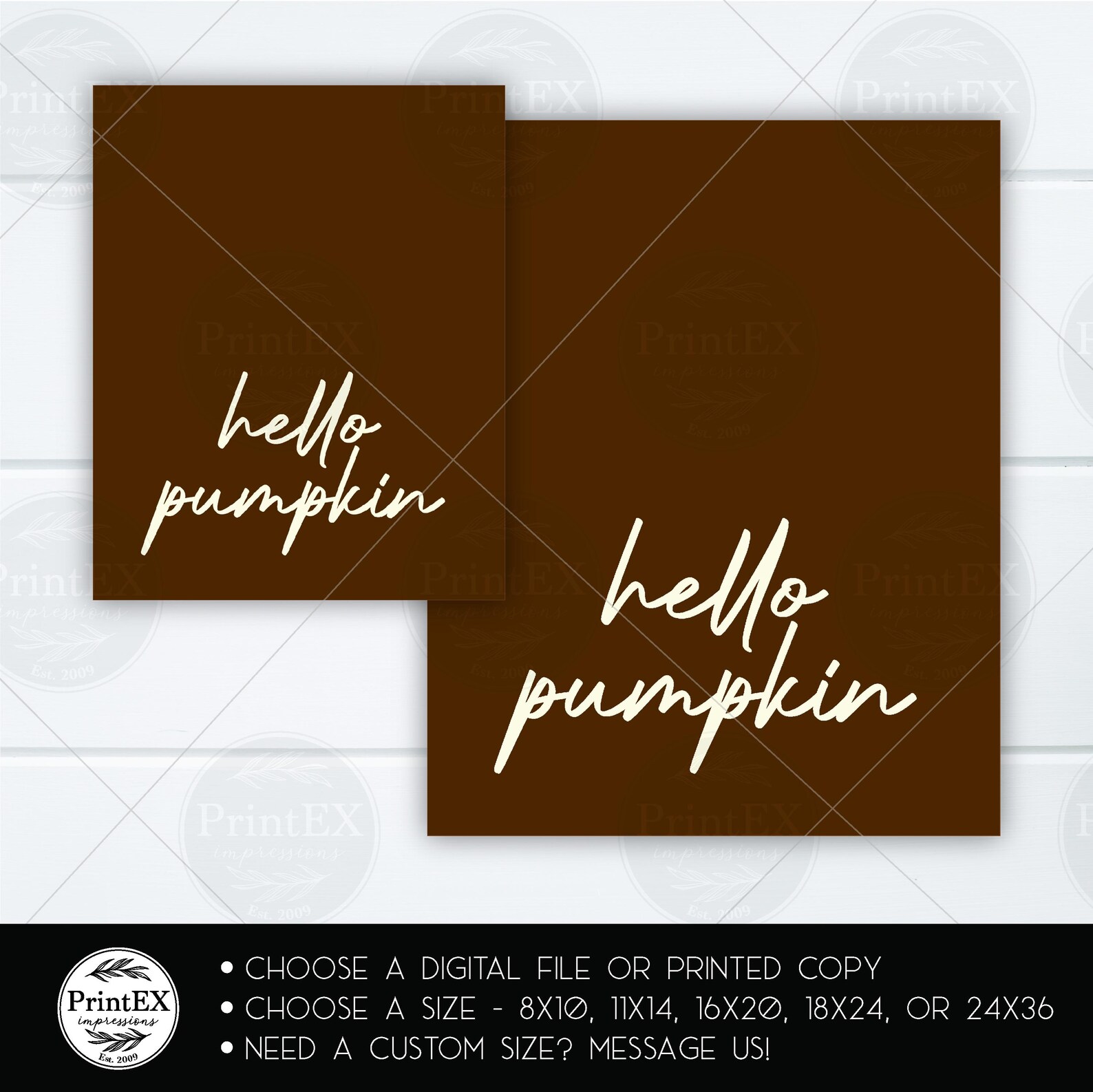 Hello Pumpkin Poster, Fall Decor Poster, Fall Poster, Hello Pumpkin ...