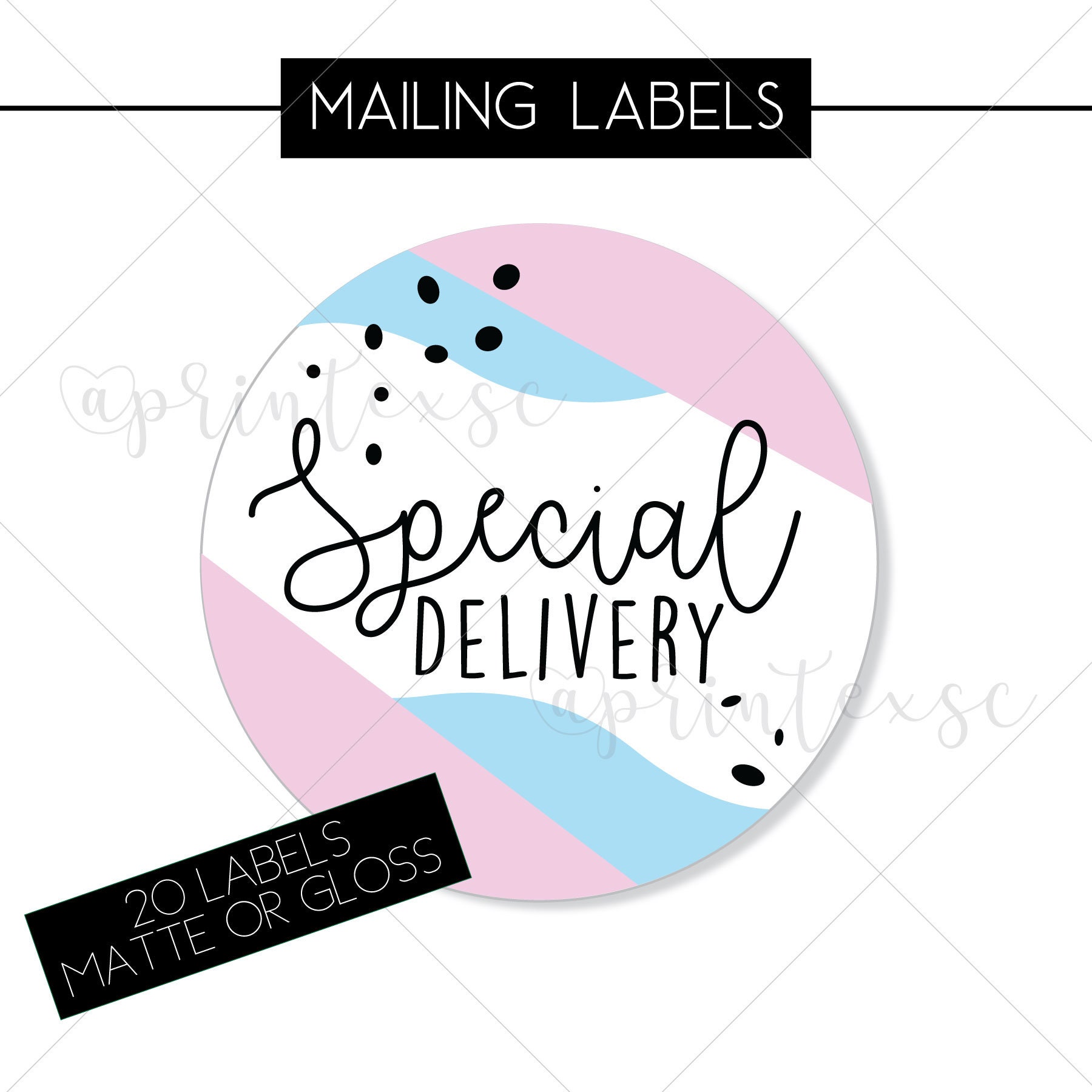Special Delivery Sticker Fun Packaging Labels Baby Shower - Etsy
