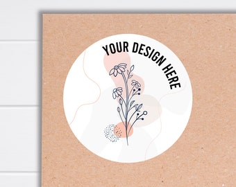 Custom Square Stickers Personalized Logo Stickers PRE MADE - Etsy