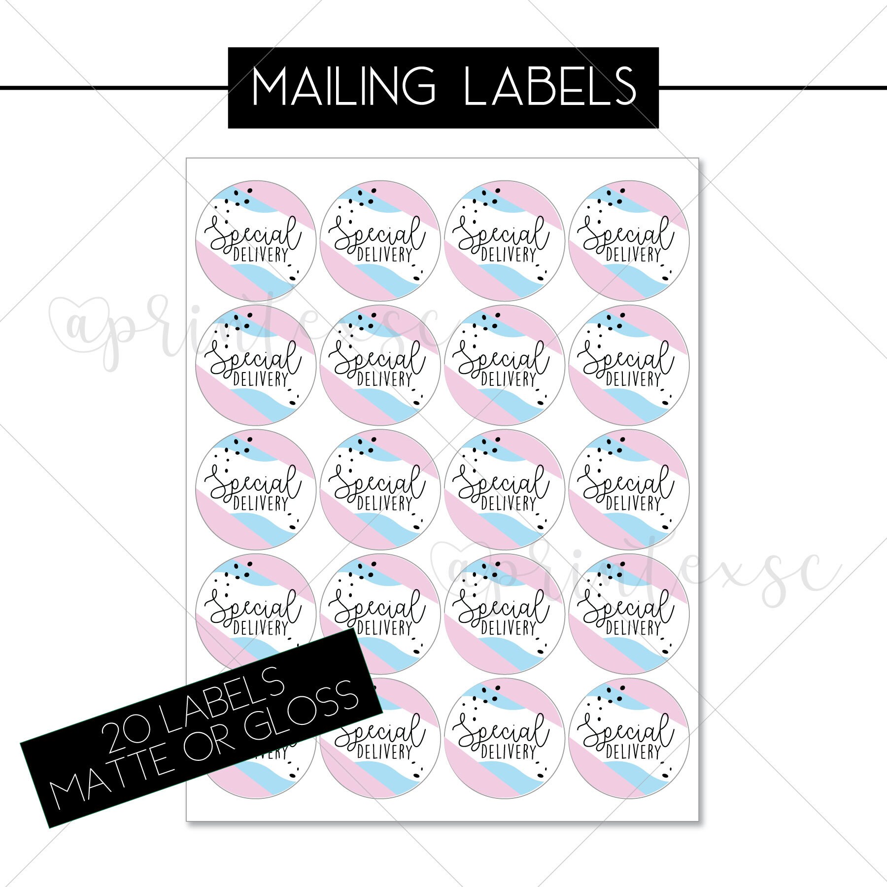 Special Delivery Sticker Fun Packaging Labels Baby Shower - Etsy