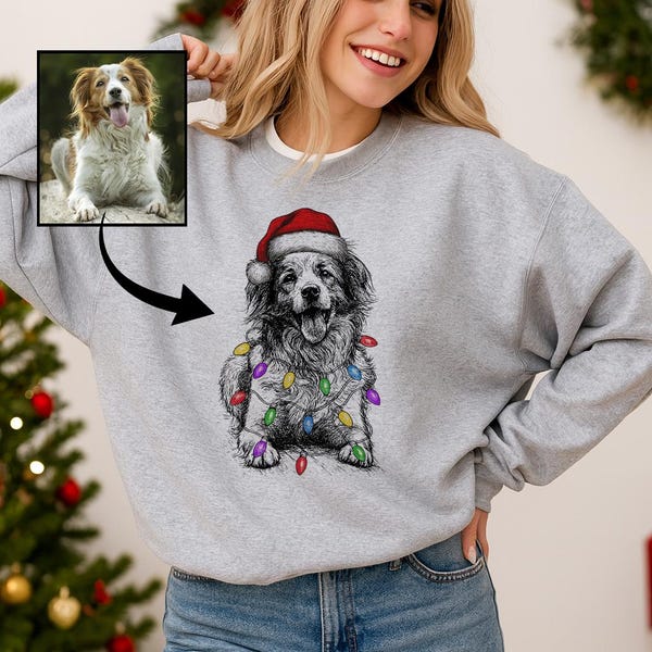 Xmas Dog Xmas Jumper - Etsy UK