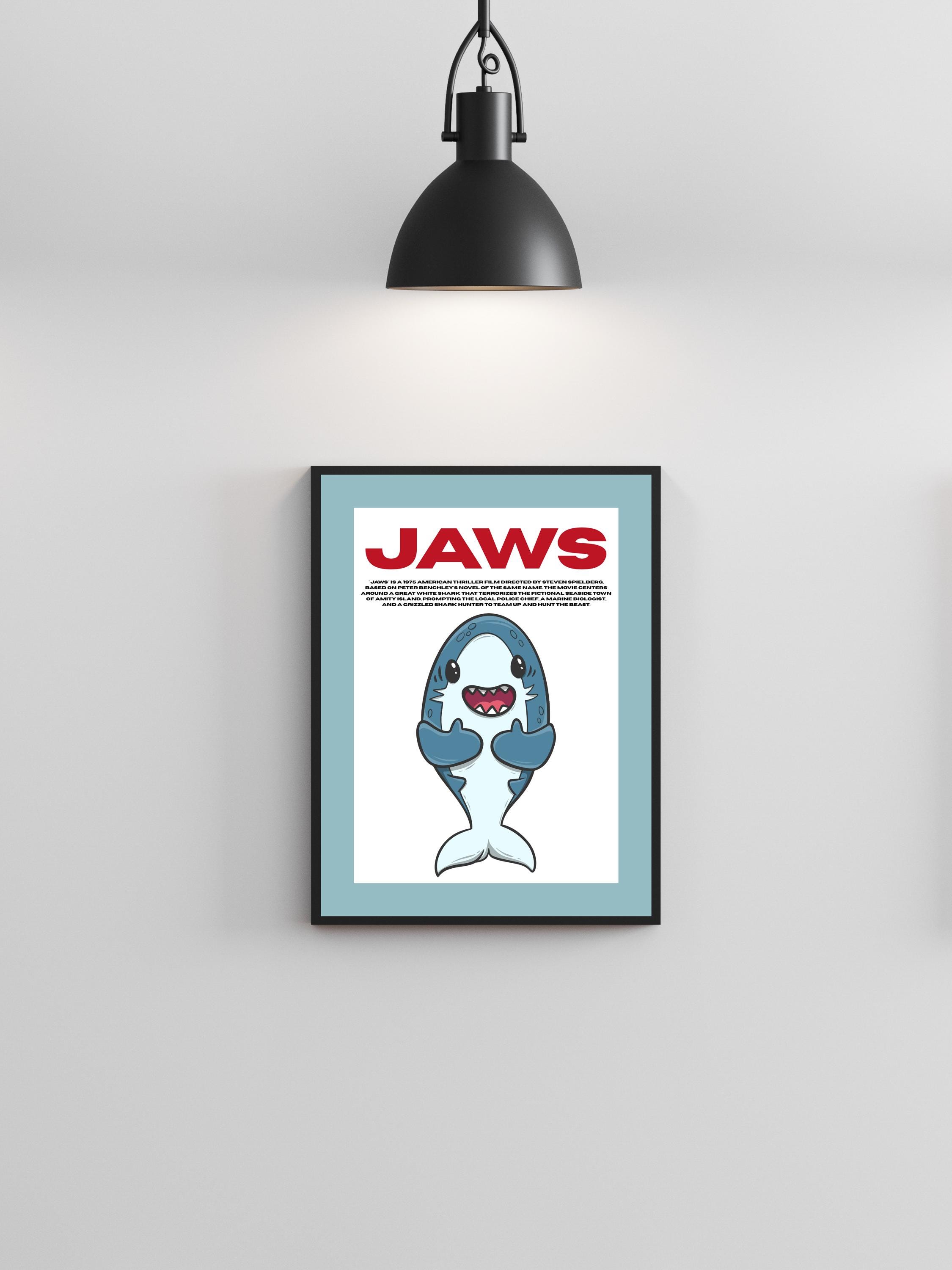 JAWS Movie Poster – 18x24 Digital Download | Classic Horror Film ...