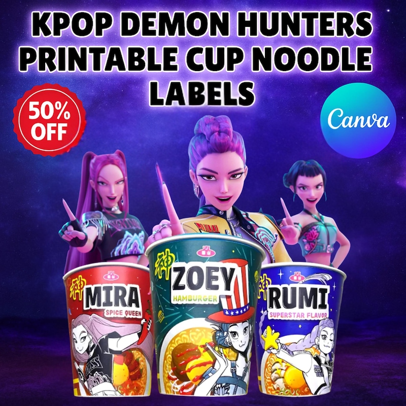 Kpop Demon Hunters Noodles - Etsy