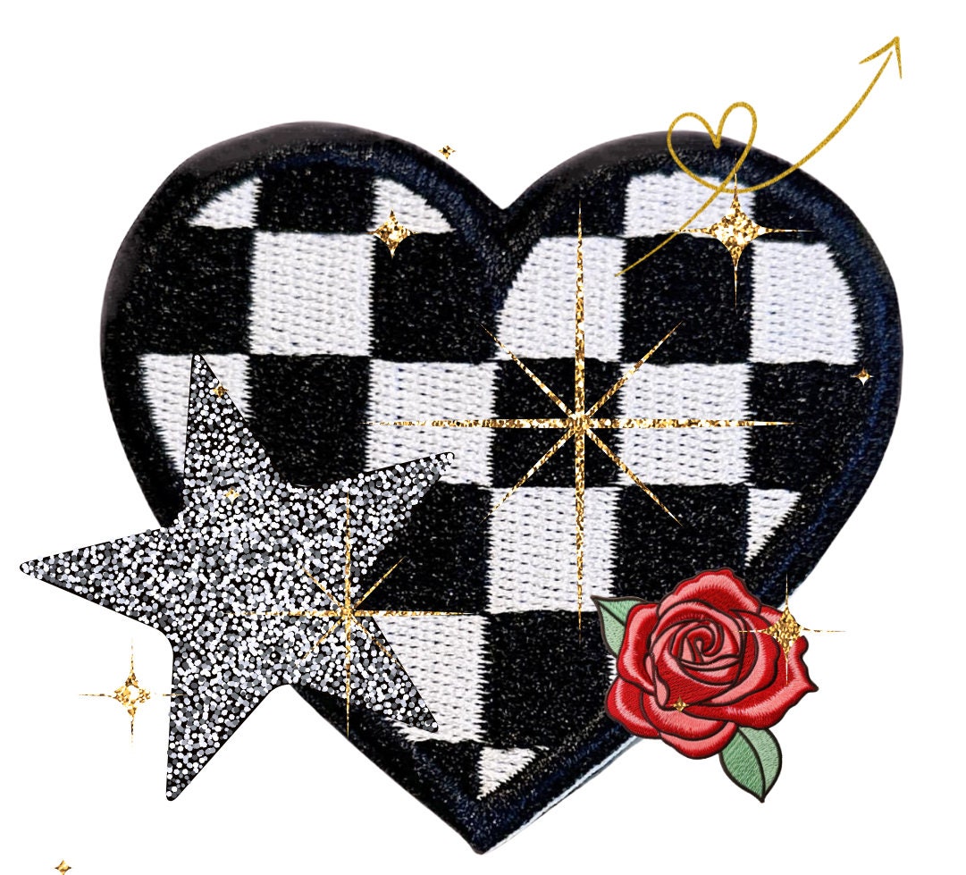 Pretty Girls Faux Embroidery Diamond Lightening Disco Ball Patch ...