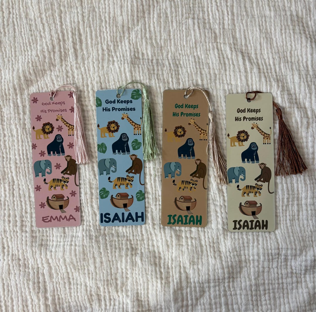 Personalized Noah’s Ark Bookmark – Christian Scripture Gift With ...