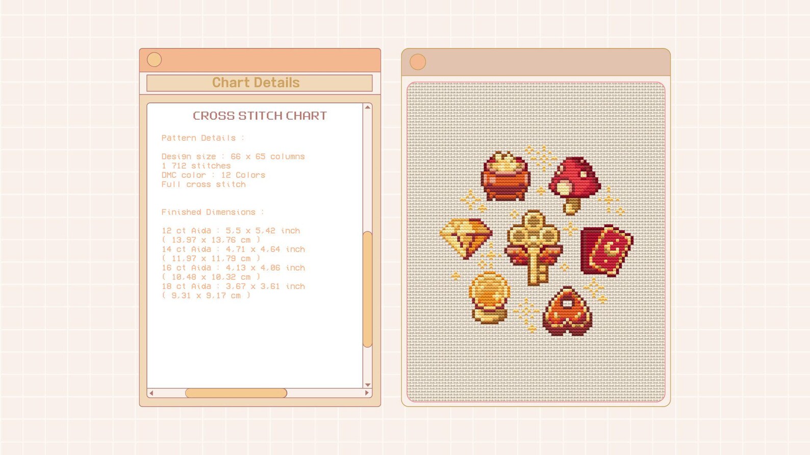Autumn Magic Witchy Cross Stitch Pattern: Witchcraft Sorcerer and ...