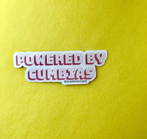 Powered by Cumbias Vinyl Sticker Laptop Decal - Etsy