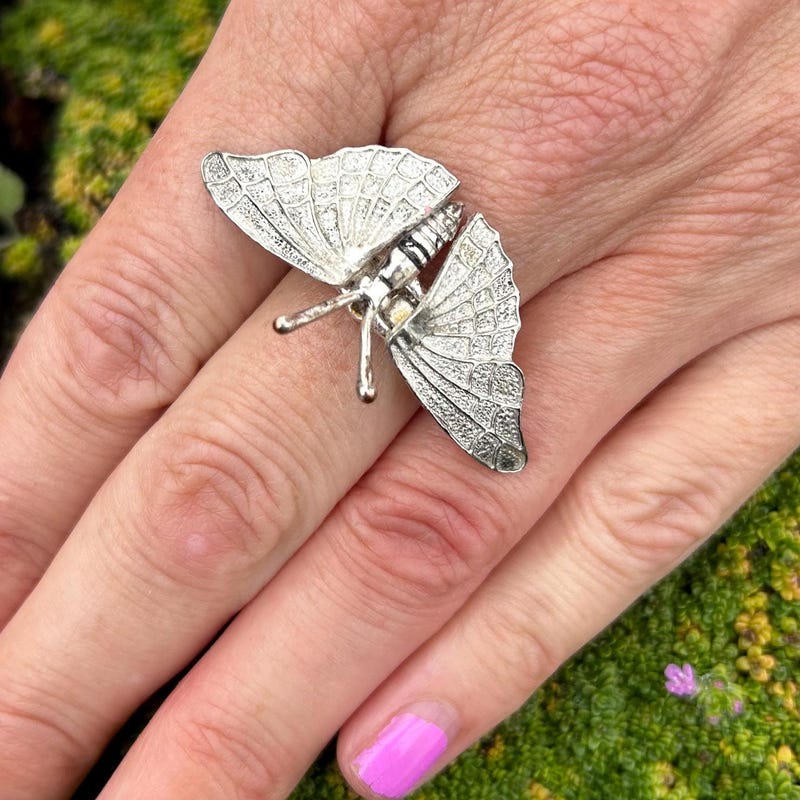 Moth Ring - Etsy