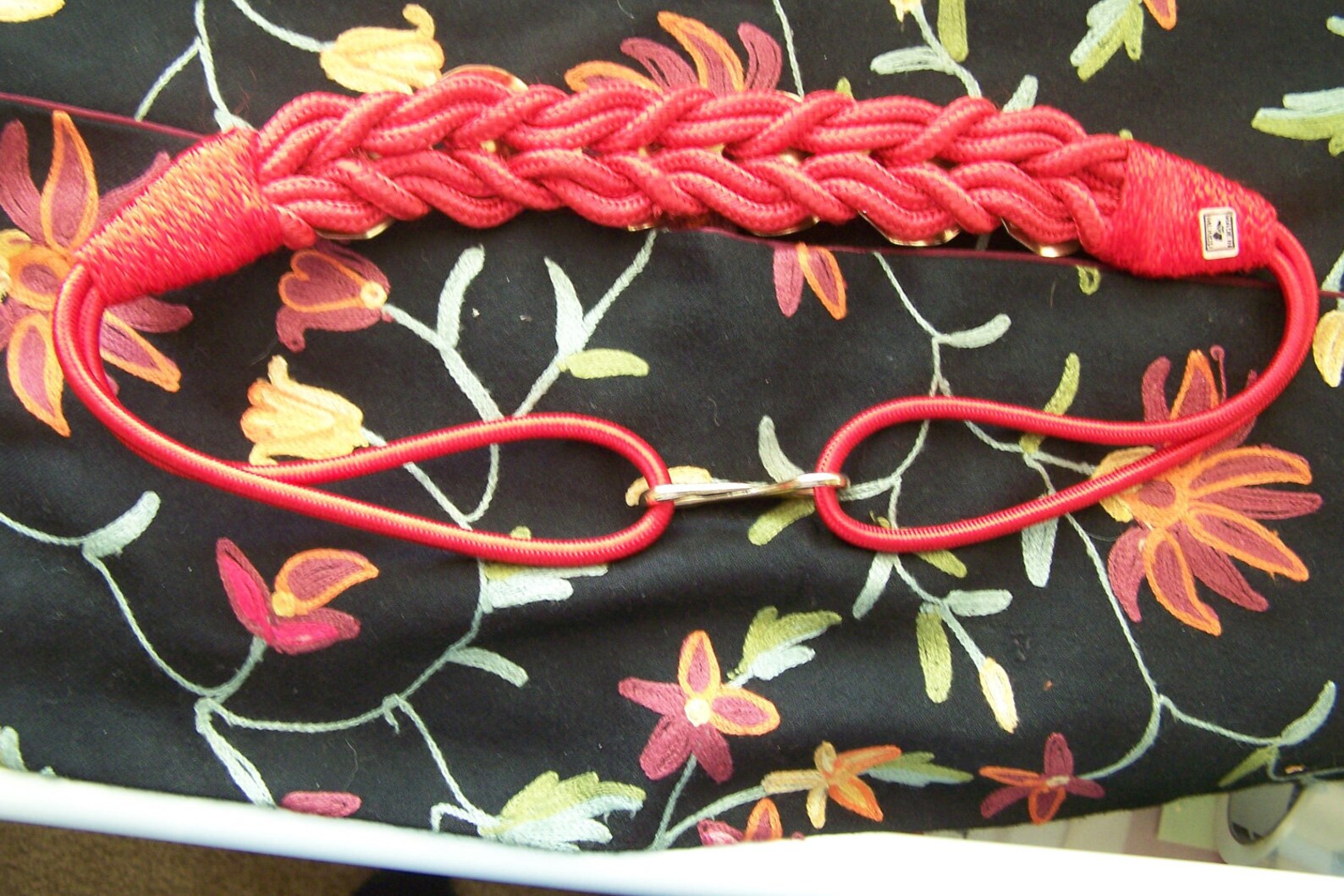 Vintage 80's corded RED Belt Fish Hook - Etsy