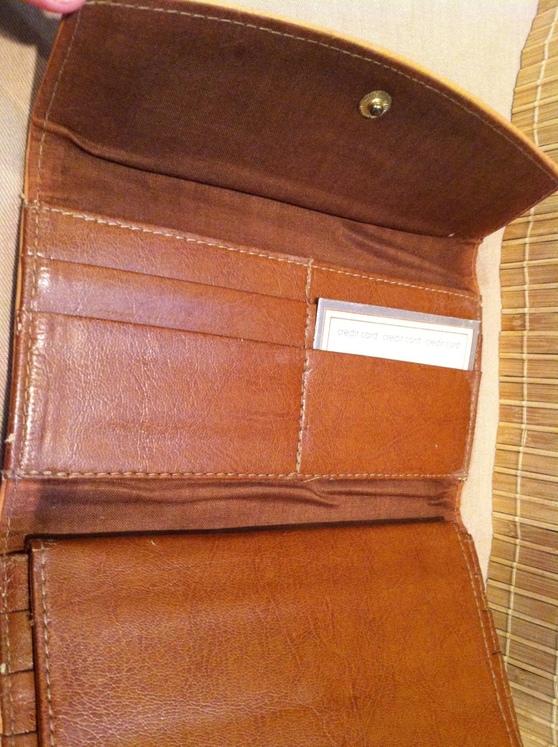 Vintage 80's amber COLOR Wallet by Gvanti - Etsy