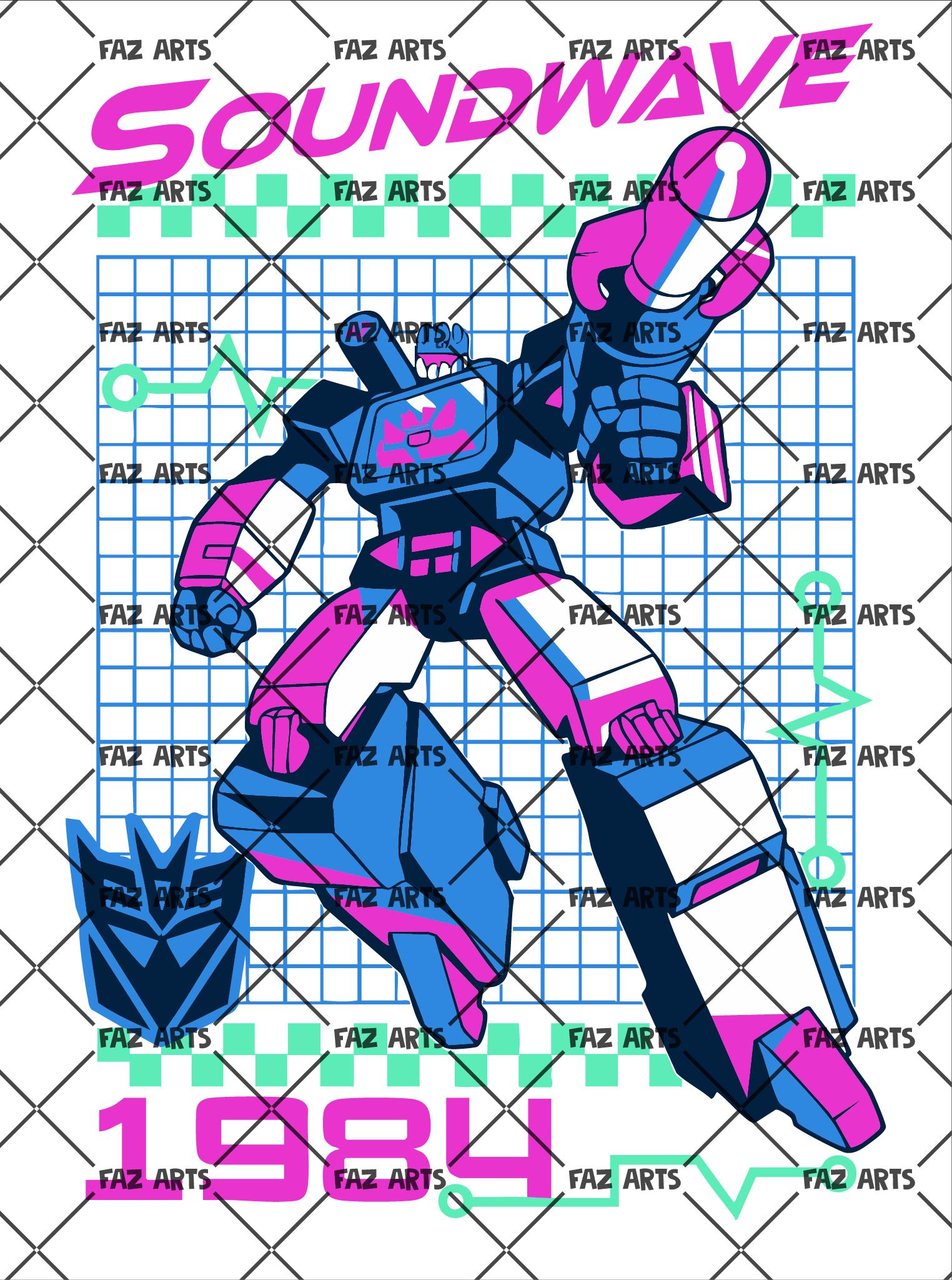 Soundwave - TF Design - Robot Design - Cool Design - Kids Design - PNG ...