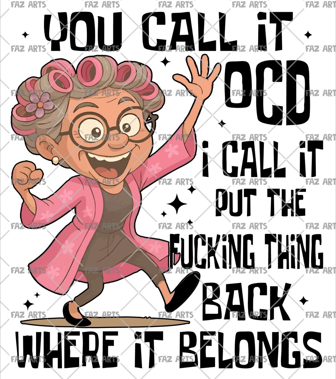 Funny OCD Design: Put It Back - PNG SVG Sublimation - Etsy