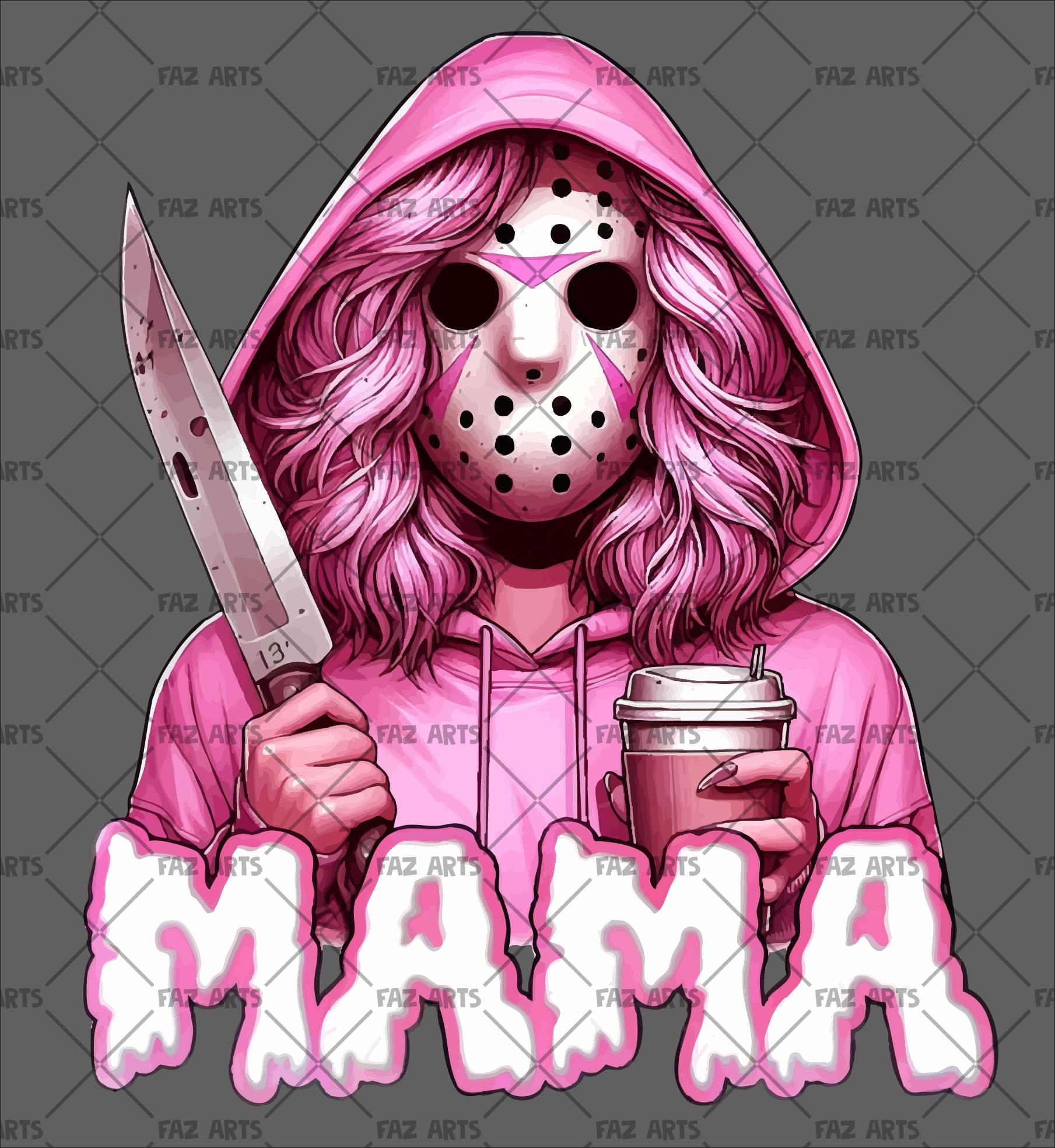 Jason Mama Holloween Design - Spooky Mom Design - (PNG & SVG ...