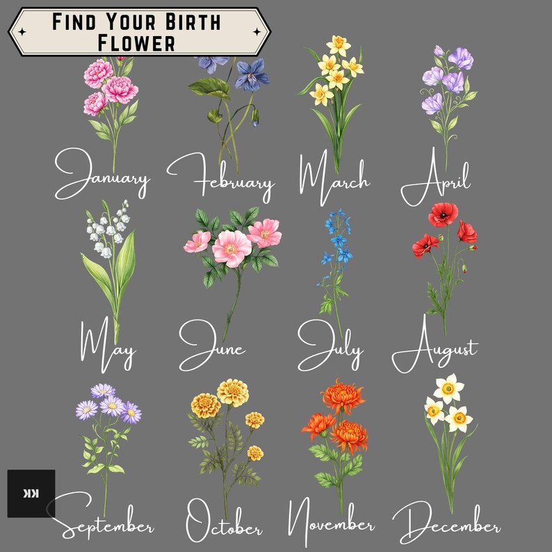 Personalized Birth Flower Name Tote Bag, Custom Floral Canvas Shoulder ...