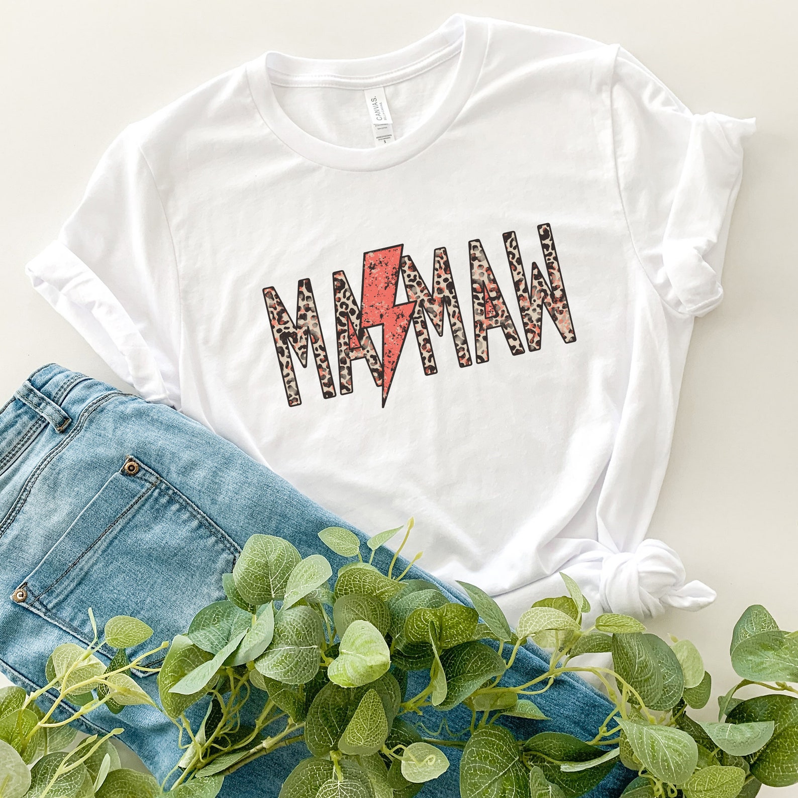 Mamaw PNG Rocker Mamaw Design Mamaw Boho Leopard Design | Etsy