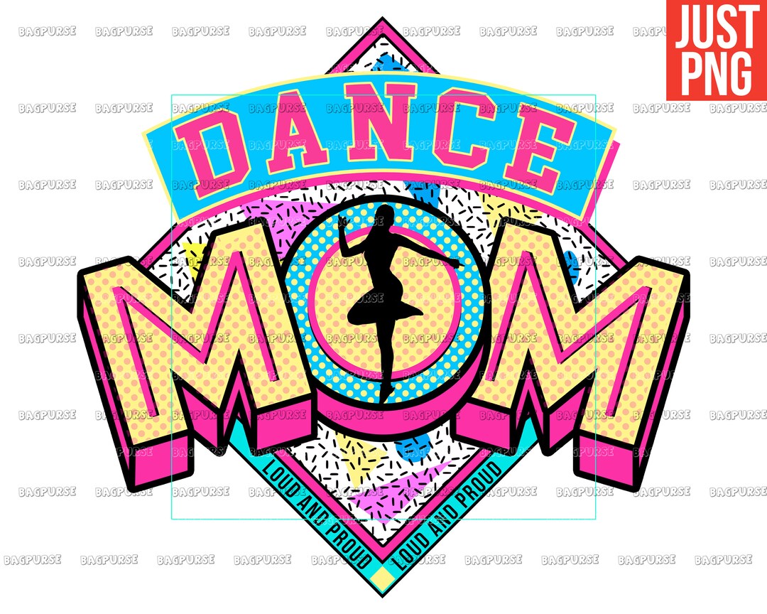 Dance Mom PNG, Retro Colorful Dance Mama Design, File Design for ...