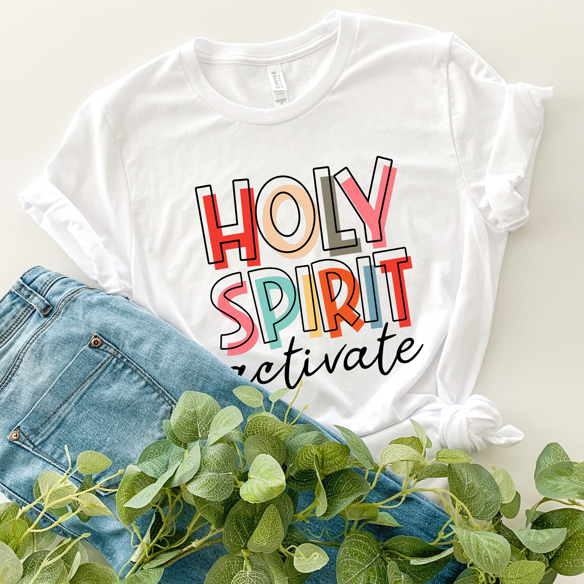 Holy Spirit Activate Holy Spirit Easter PNG Easter Colorful - Etsy