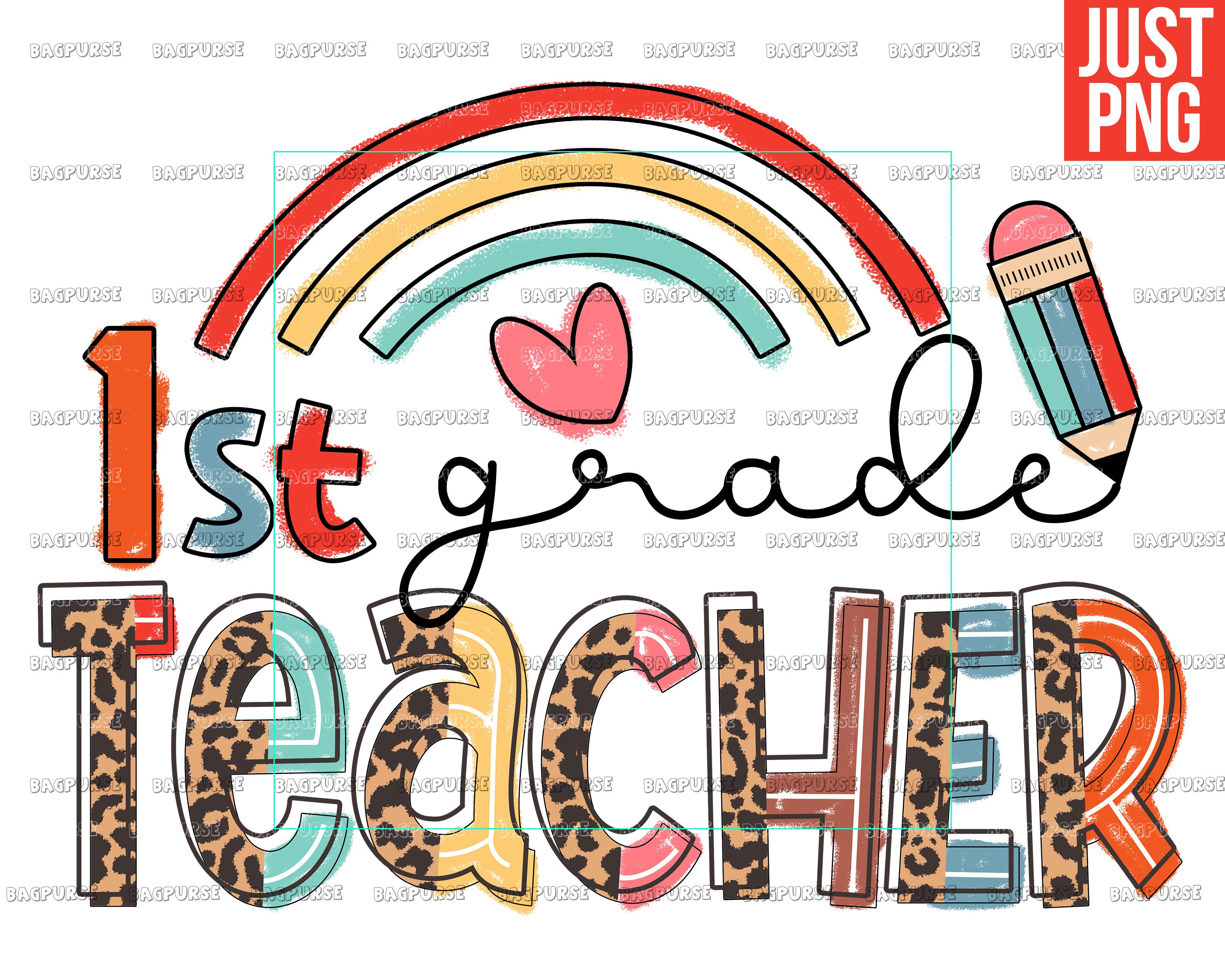 First Grade Teacher First Grade Teacher PNG 1st Grade | Etsy