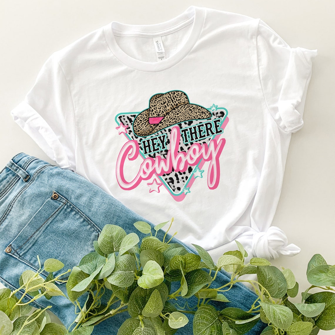 Hey There Cowboy PNG Cowboy File Design for Sublimation or | Etsy