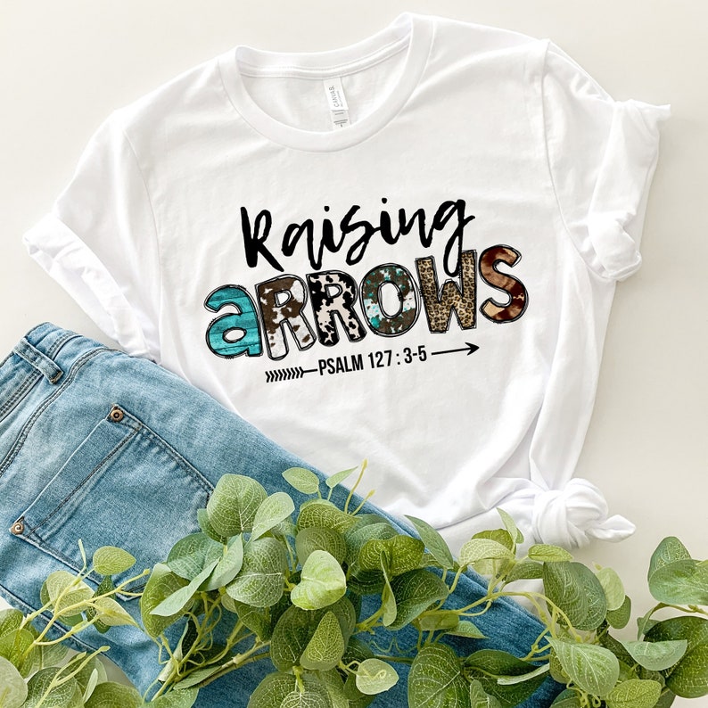 Raising Arrows PNG Christian Design Bilble Verse Western - Etsy