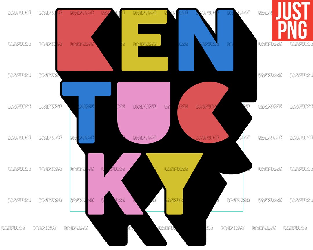 Kentucky PNG, Kentucky State Design, Typography, Coloful, File for ...