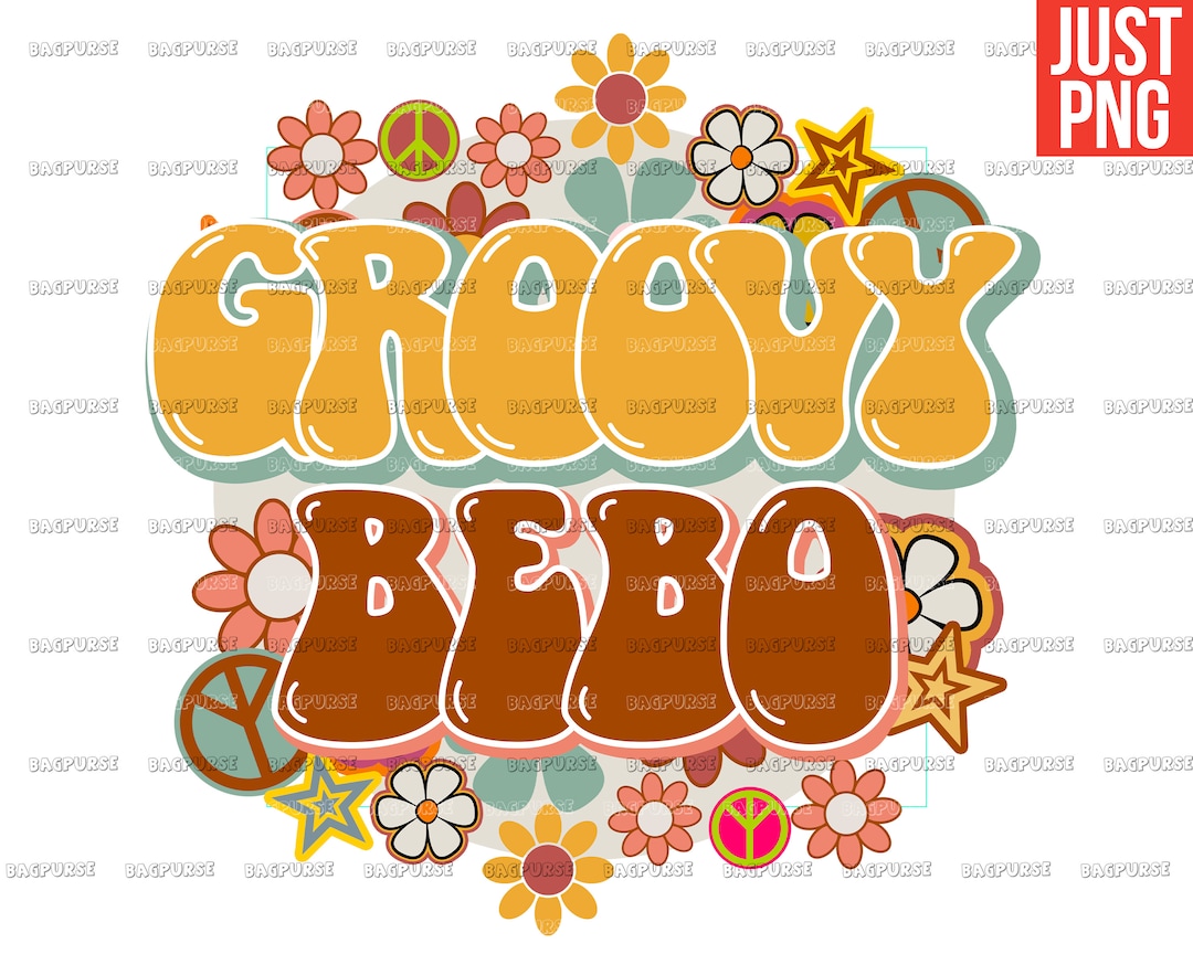 Groovy Bebo PNG, Bebo PNG, Retro Design File for Sublimation or Print ...