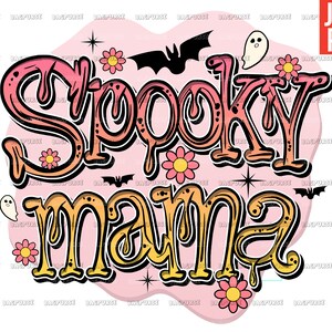 Spooky Mama PNG, Cute Halloween Designs, Mom Halloween, Mother ...