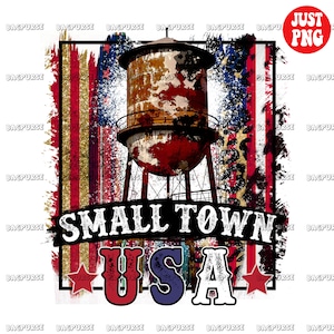 Small Town USA | Small Town USA PNG | Small Town Patriotic Design Flag ...