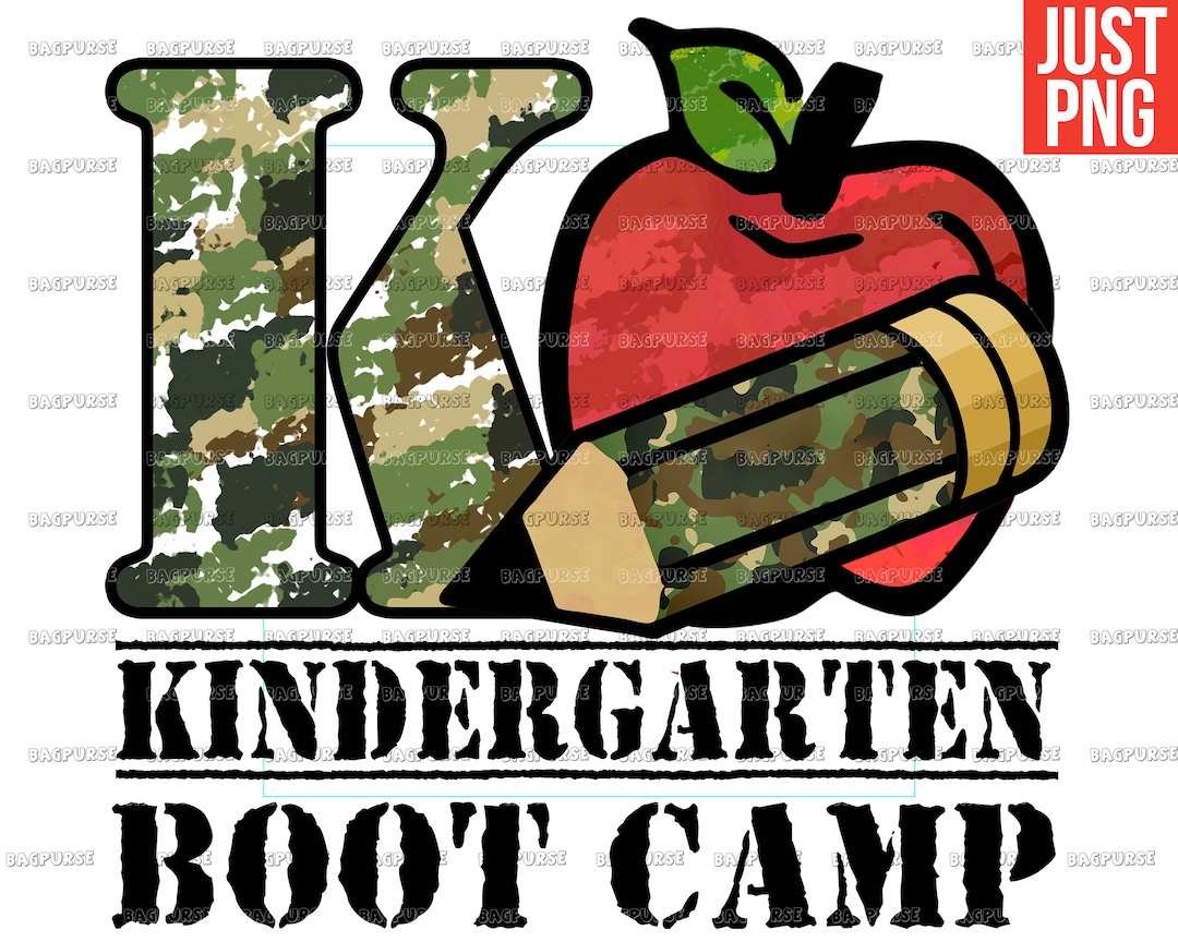 Kindergarten Boot Camp PNG, Army Camo Design, Clipart, File for ...
