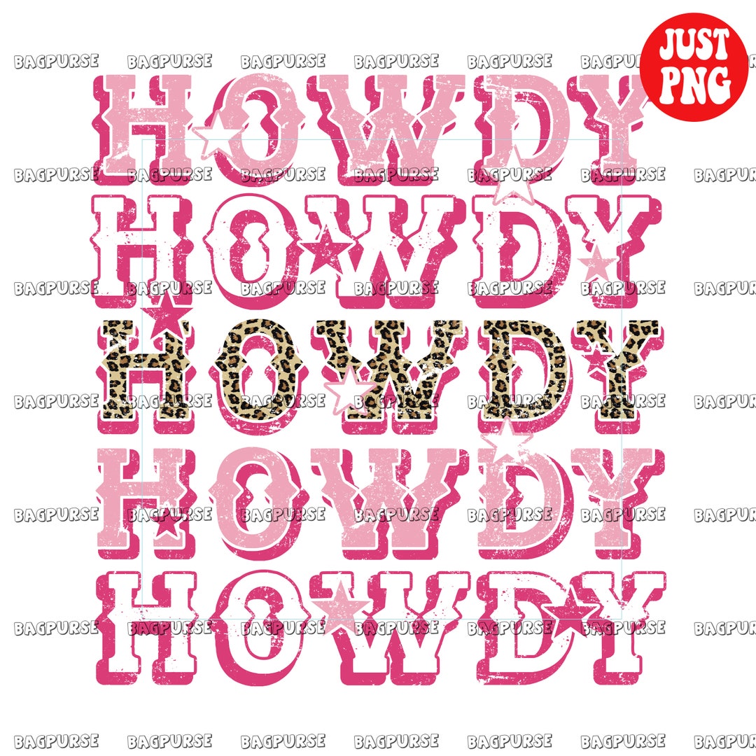 Howdy, Howdy PNG, Howdy Sublimation, Howdy Pink Leopard Clipart ...