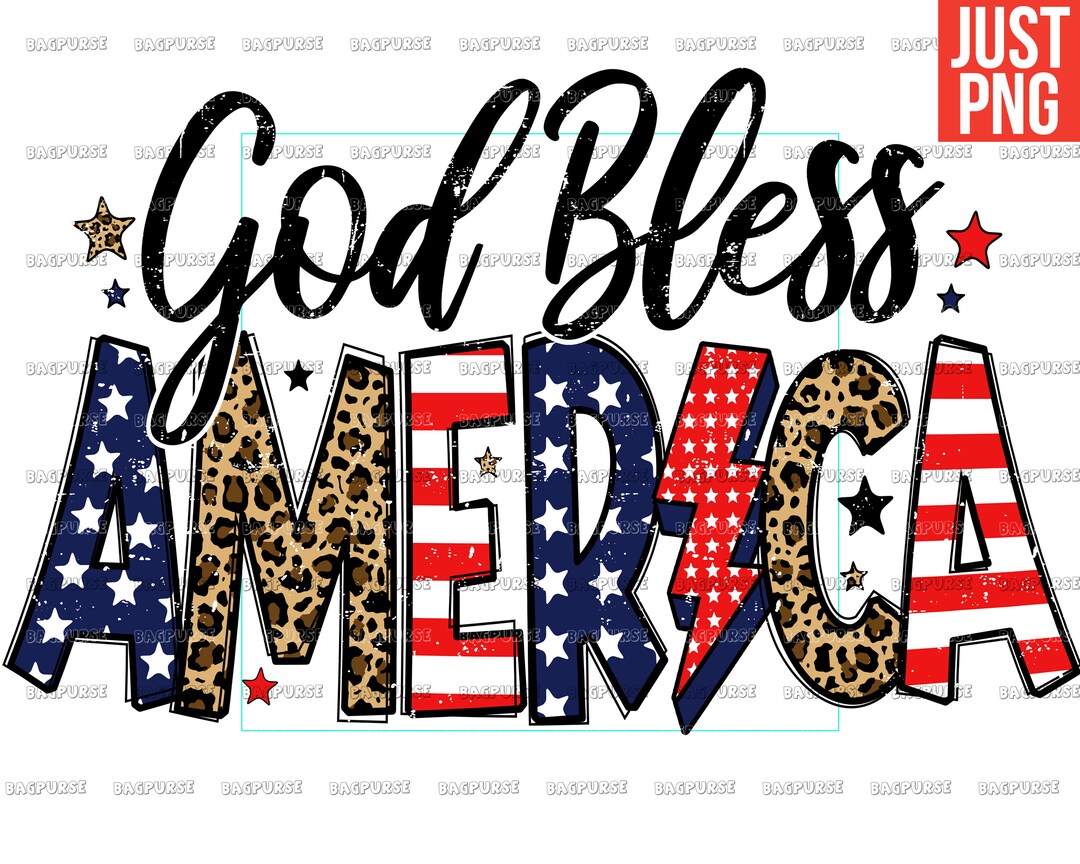 God Bless America PNG, 4th of July, God Bless the USA, Flag Patriotic ...