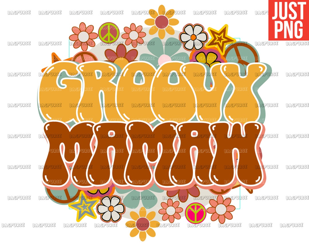 Groovy Mamaw PNG, Retro Mamaw PNG, Retro Design File for Sublimation or ...