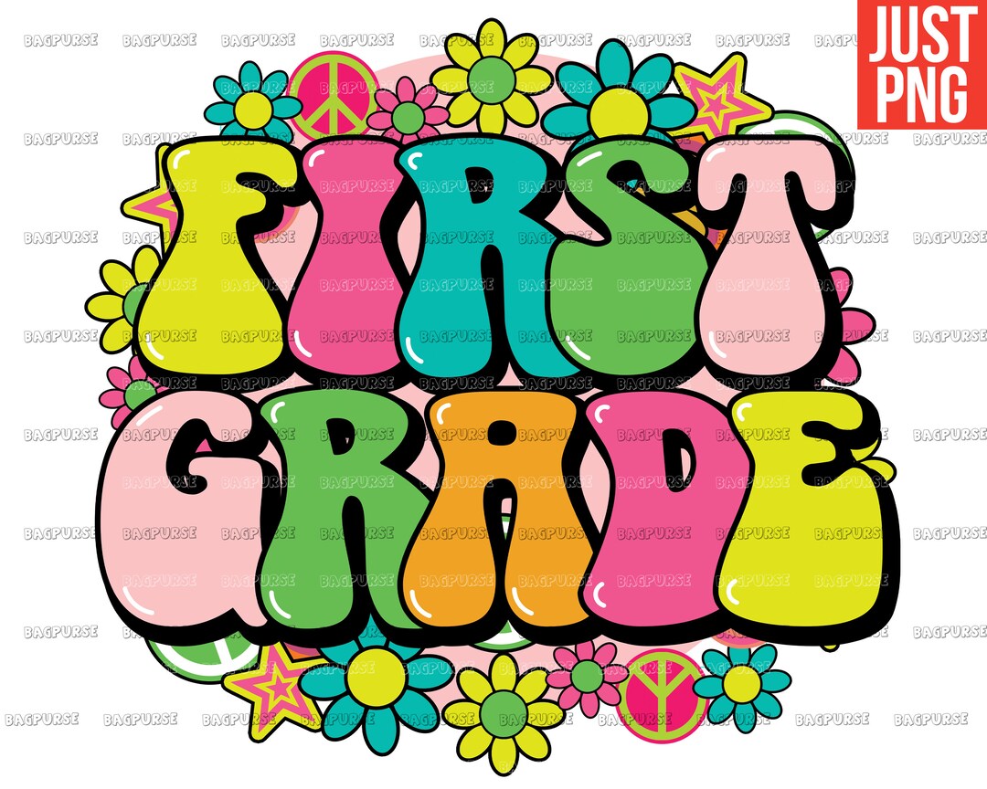 First Grade PNG, 1st Grade PNG, Flowers Summer School Colorful Girls ...