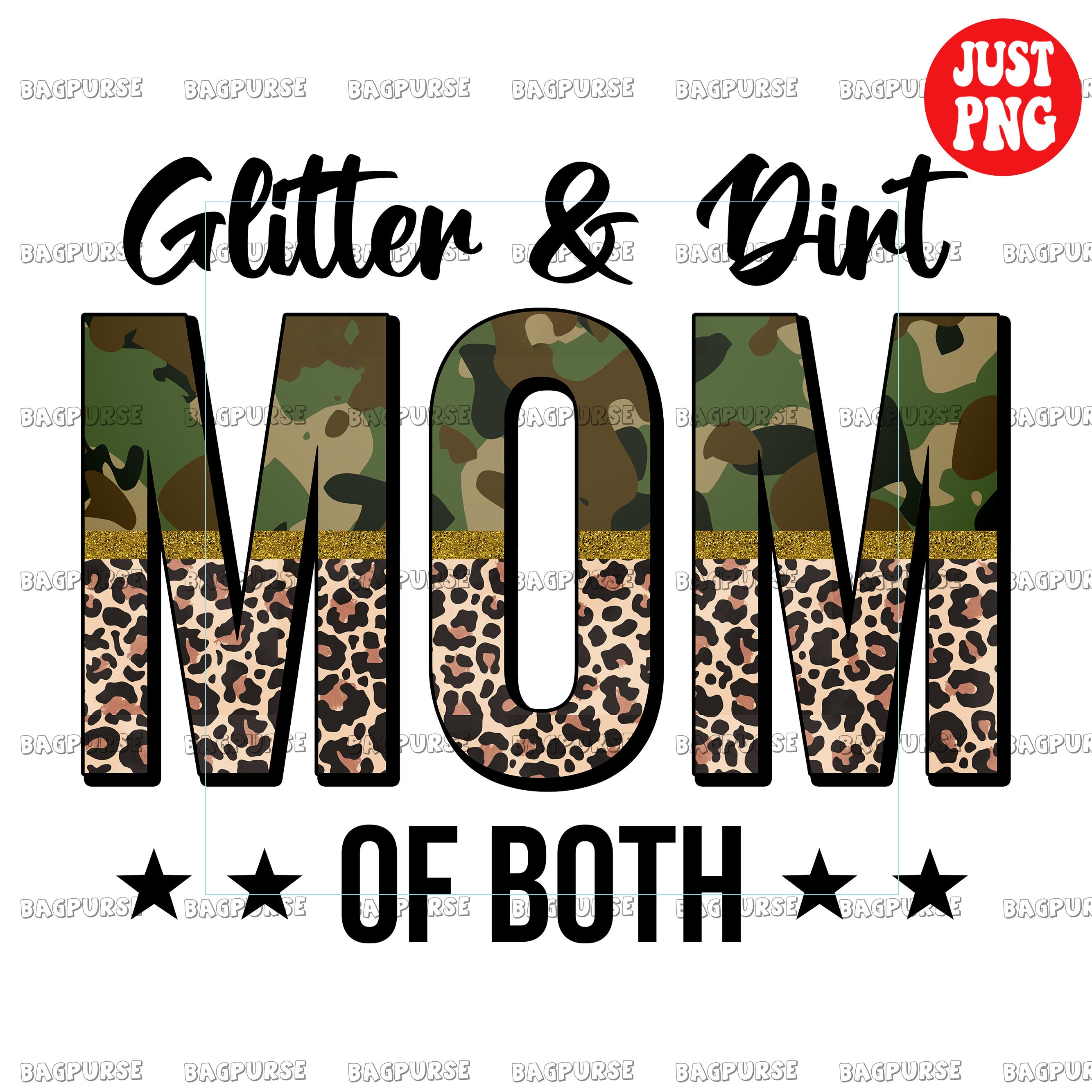 Glitter and Dirt Mom of Both Mom of Both PNG Mom of Both - Etsy