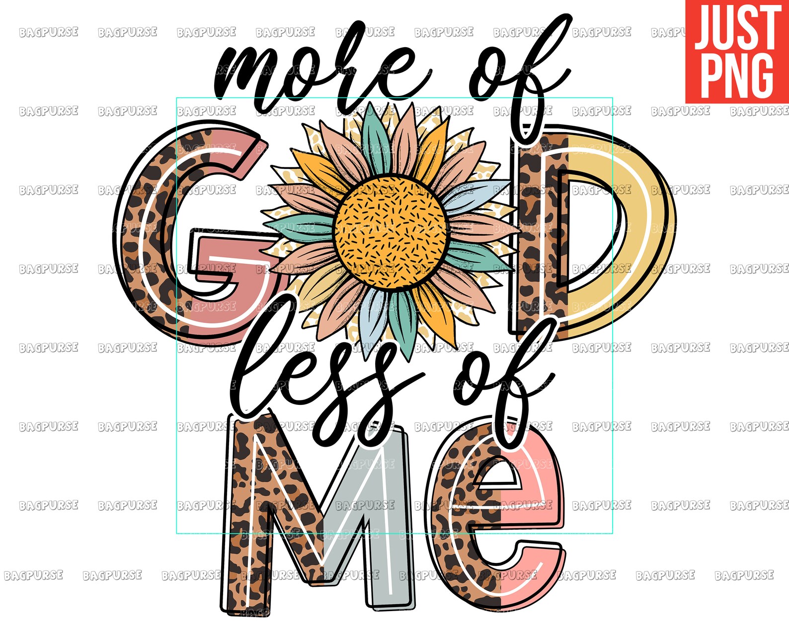 More of God Less of Me PNG Religious Christian Jesus - Etsy