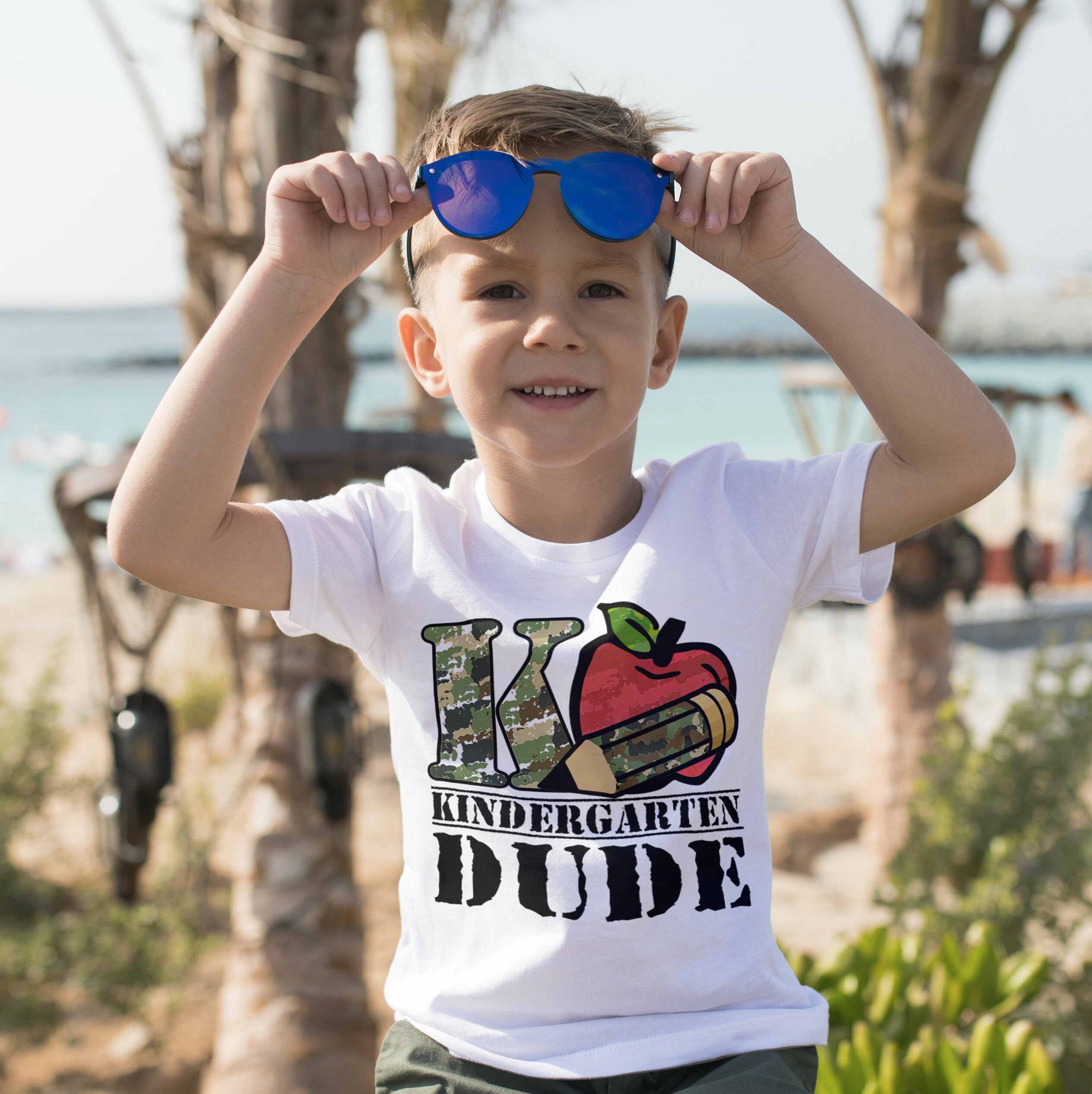 Kindergarten Dude Boy Back To School School Pencil Camo | Etsy