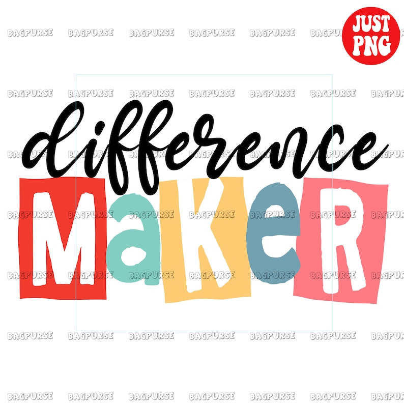 Difference Maker PNG Difference Maker Sublimation Clipart - Etsy
