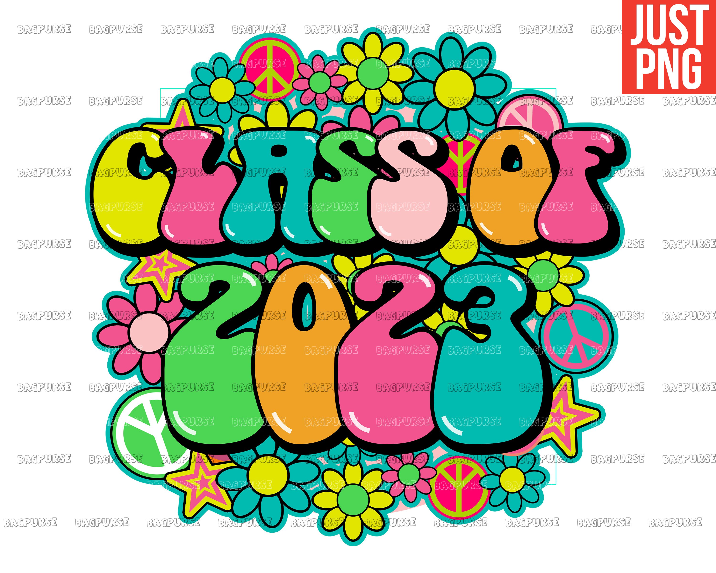 Class of 2023 PNG Class of 2023 Sublimation School Groovy - Etsy