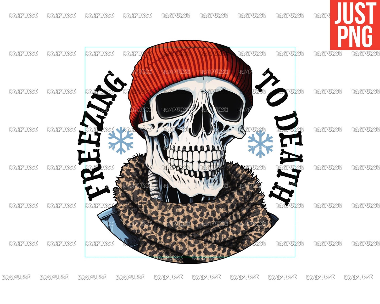 Freezing to Death PNG Funny Merry Christmas Skull Winter - Etsy