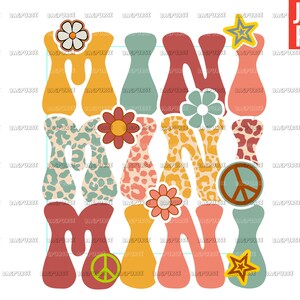 Retro Mini PNG, Groovy Mini, Retro Mini, File Design for Sublimation or ...