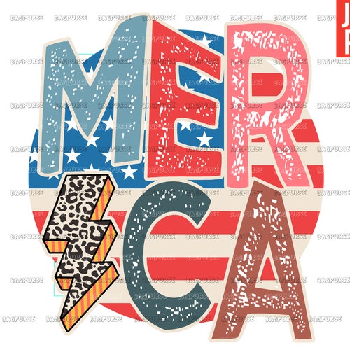 Retro Merica Png Vintage Merica Png Print File for - Etsy