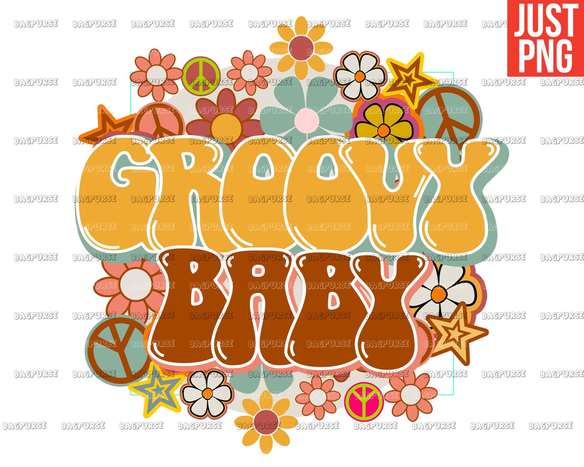 Groovy Baby PNG Retro Groovy File Design for Sublimation or - Etsy