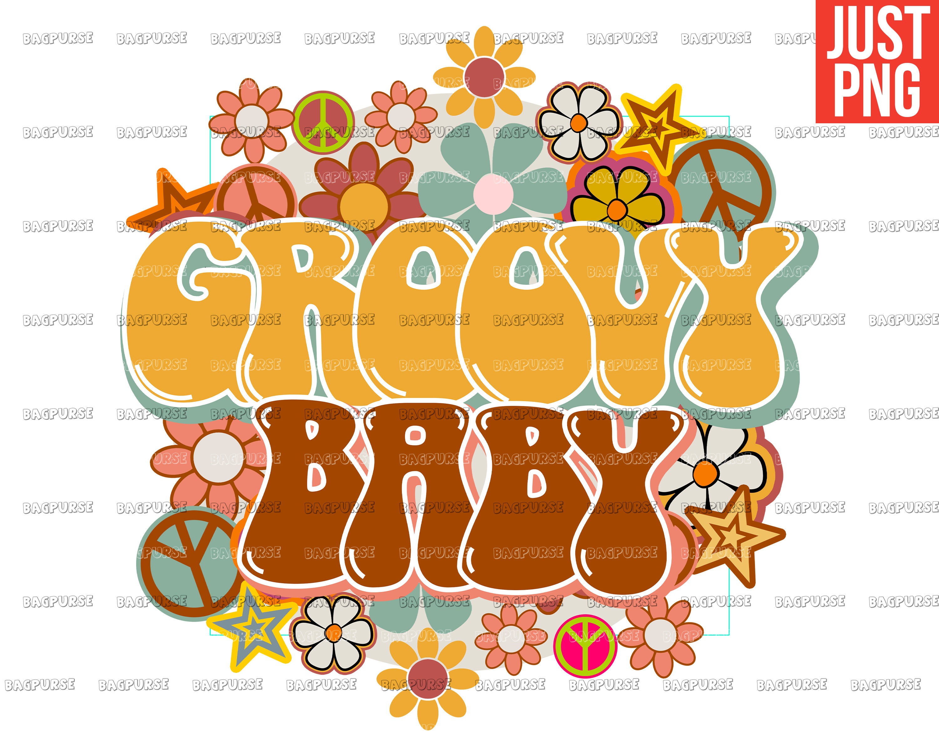 Groovy Baby PNG Retro Groovy File Design for Sublimation or | Etsy ...