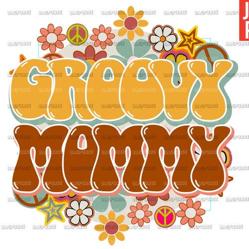 Groovy Mama PNG Retro Mama PNG Mother's Day Groovy Mom - Etsy