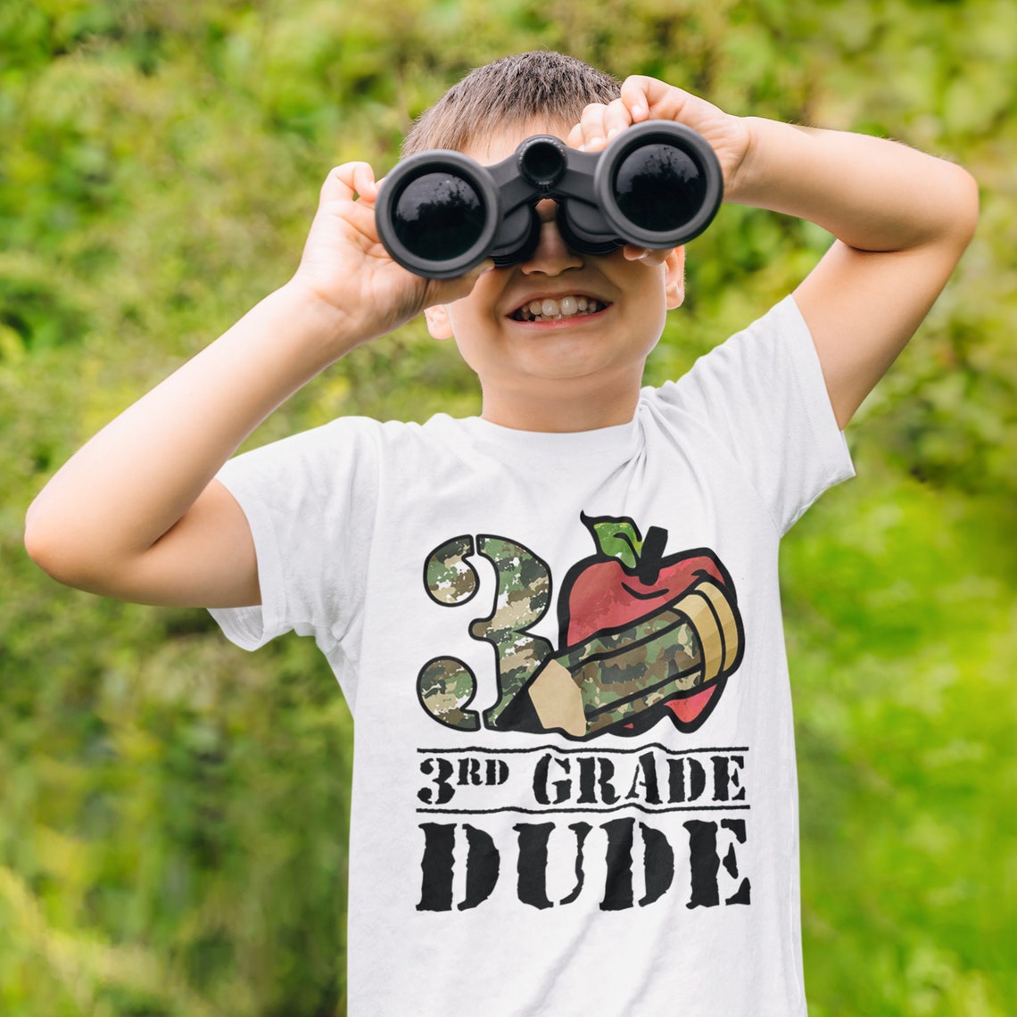 Third Grade Dude 3rd Grade Boy Back to School Pencil Camo | Etsy
