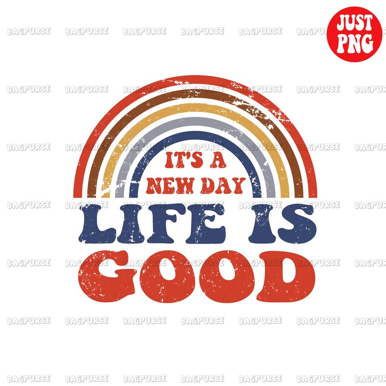 Retro Life is Good Sublimation Printable File Vintage - Etsy