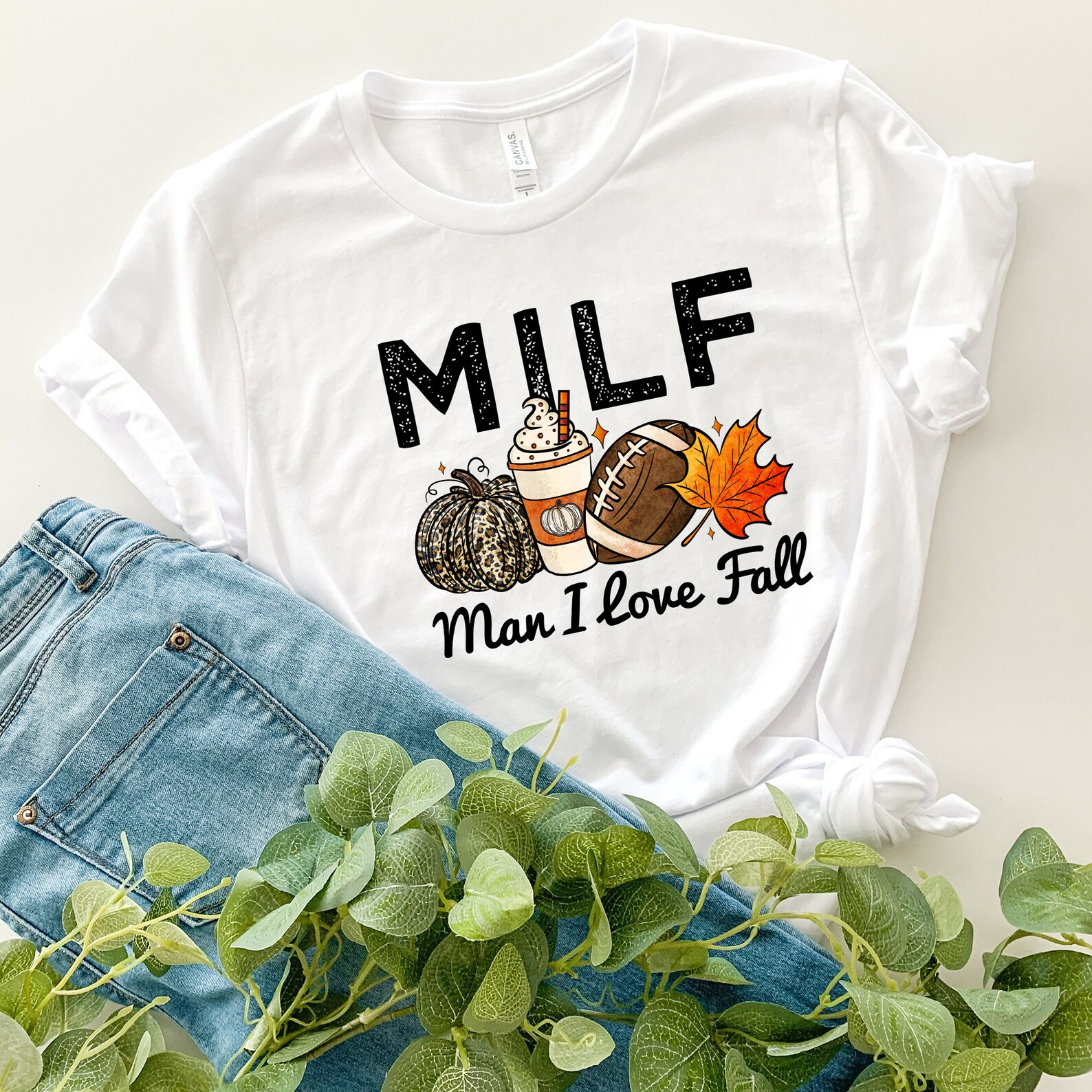 Man I Love Fall PNG Pumpkin Leopard Football Pumpkin Spice - Etsy