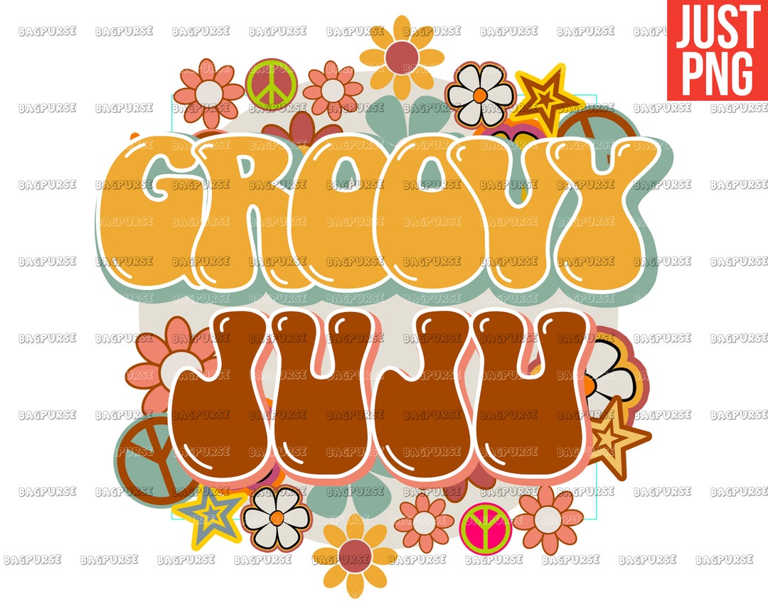 Groovy Juju PNG, Retro Design File for Sublimation or Print, Digital ...