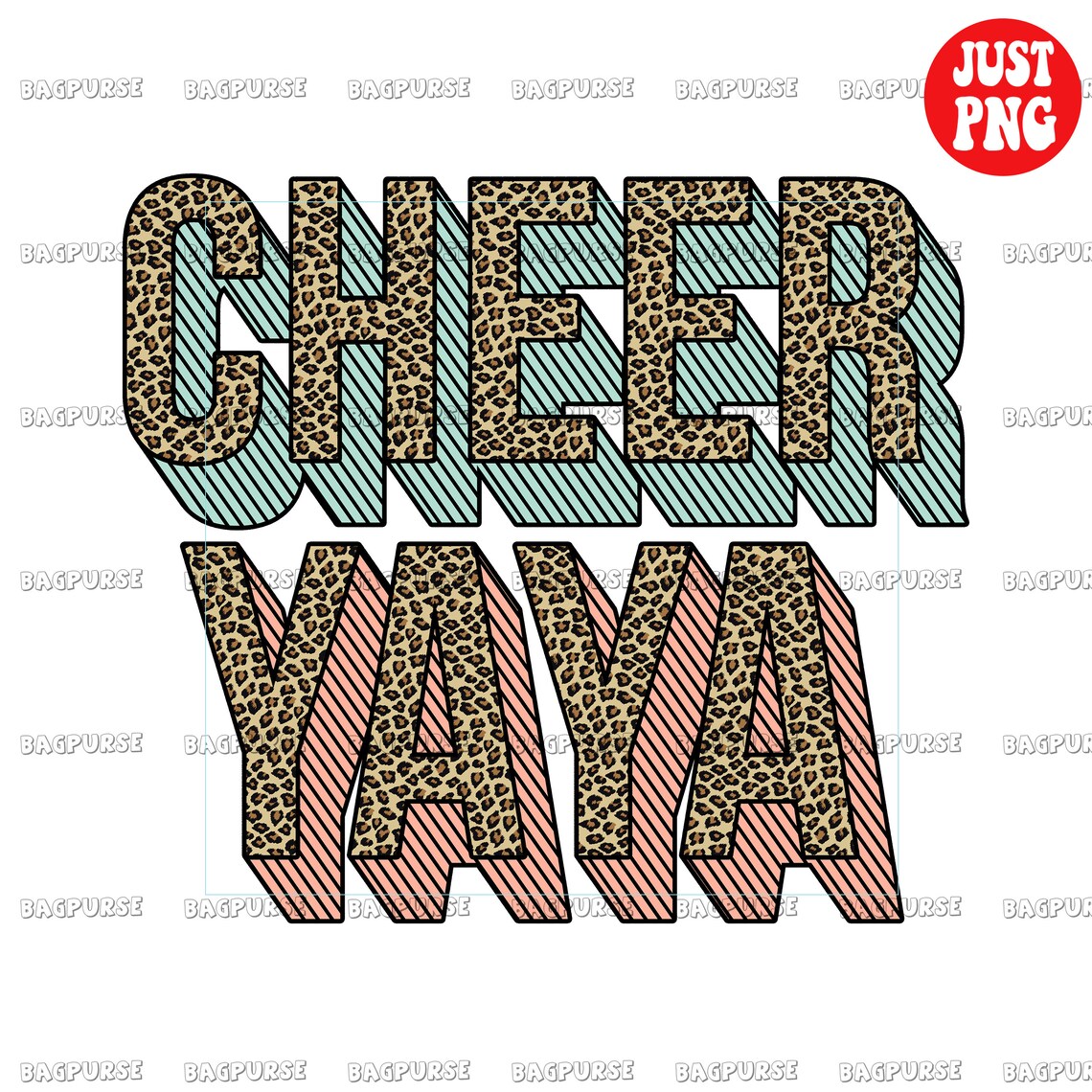 Cheer Yaya PNG Cheer Yaya Sublimation Cheerleader Clipart - Etsy
