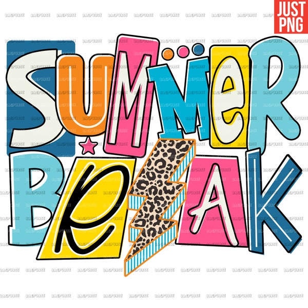 Summer Break Clipart - Etsy